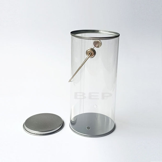 Custom Printed Plastic Canisters with Handles | BEP Packaging